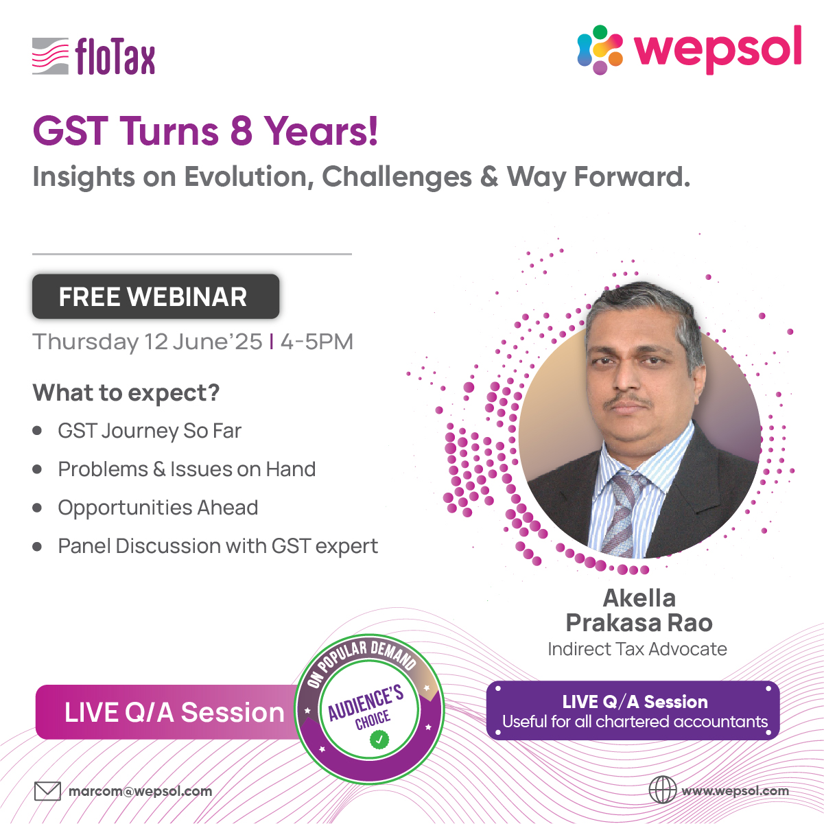 Webinar: GST 8-Year Journey – Key Learnings & Future Trends